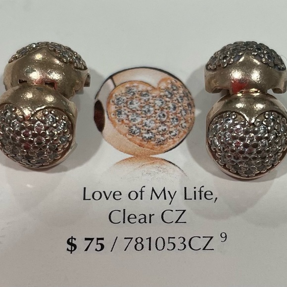Pandora | Jewelry | Pandora Rose Clips | Poshmark